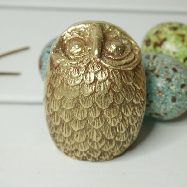 Brass Owls - Etsy