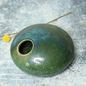 Joel Sampson Copper Crane Pottery Ikebana Branch Vase - Etsy