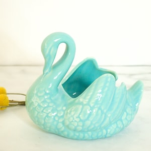 Light Blue Swan Planter - Etsy