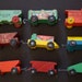 1950s Wooden Train Set 9 Cars - Etsy