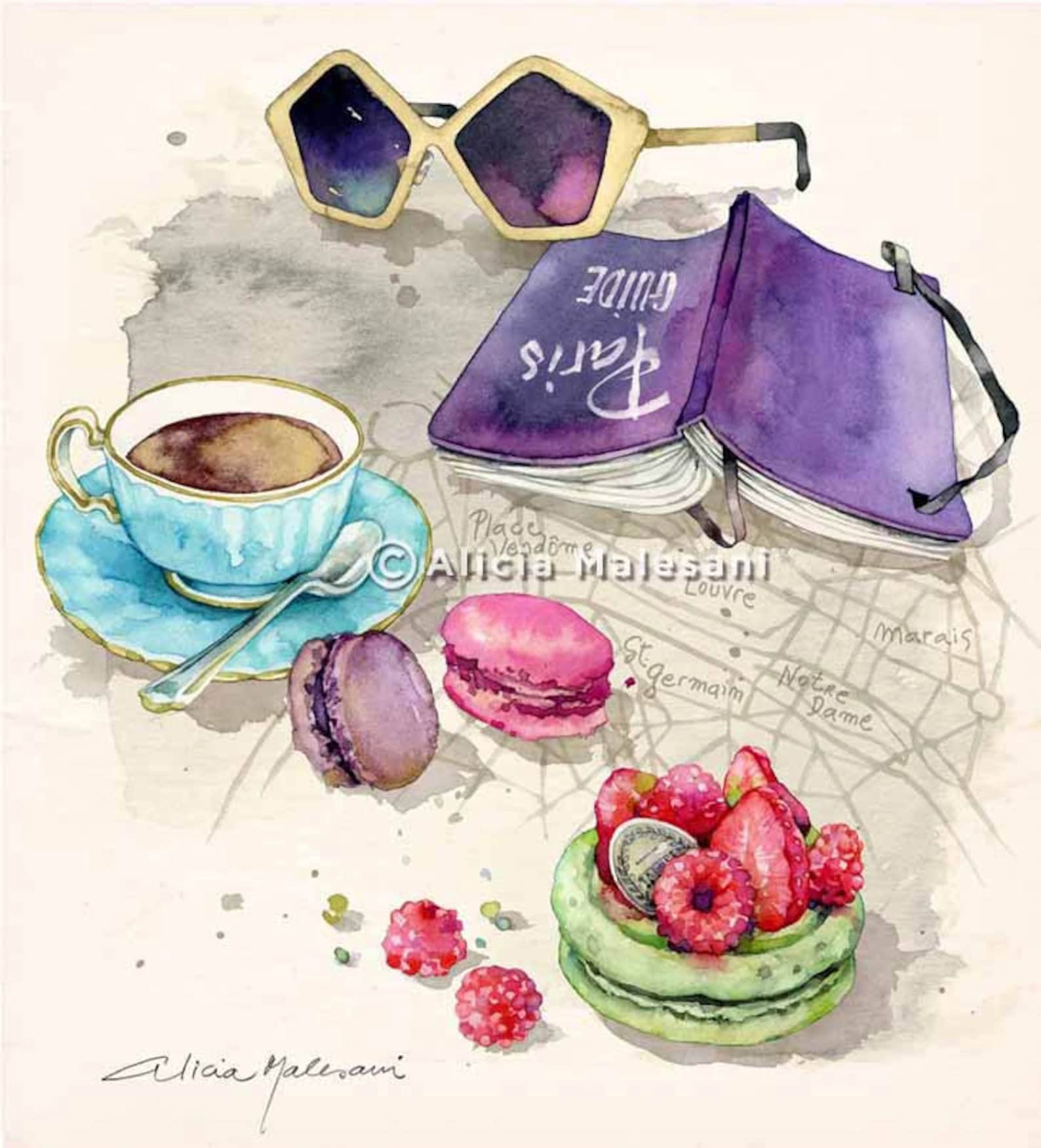 Tea Time - A4 - GICLEE Fine Art Print. 8x11,5 Inches - Etsy