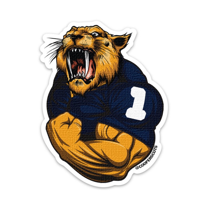 Penn State Football Vinyl Sticker Mascot - We Are Nittany Lions! - Etsy