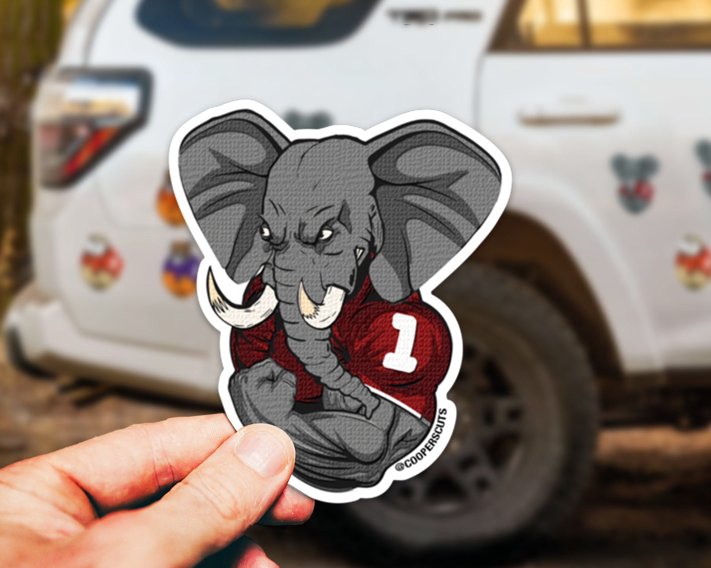 Alabama Football Vinyl Sticker - Etsy