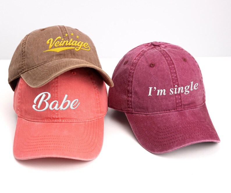 Personalized Retro Baseball Cap, Custom Embroidered Text, Logo, Best ...