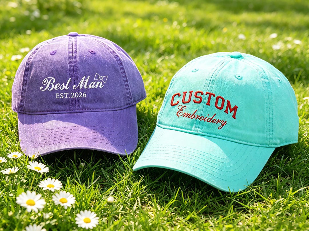 Personalized Retro Baseball Cap, Custom Embroidered Text, Logo, Best ...
