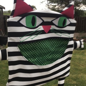Peg Bag Crazy Cat PDF Sewing Pattern Downloadable - Etsy