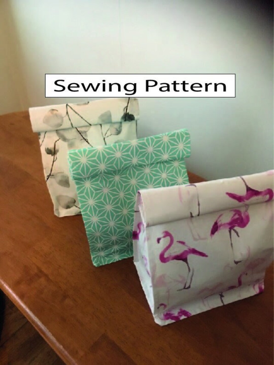 Lunch Bag Sewing Pattern PDF Download Easy Beginners - Etsy