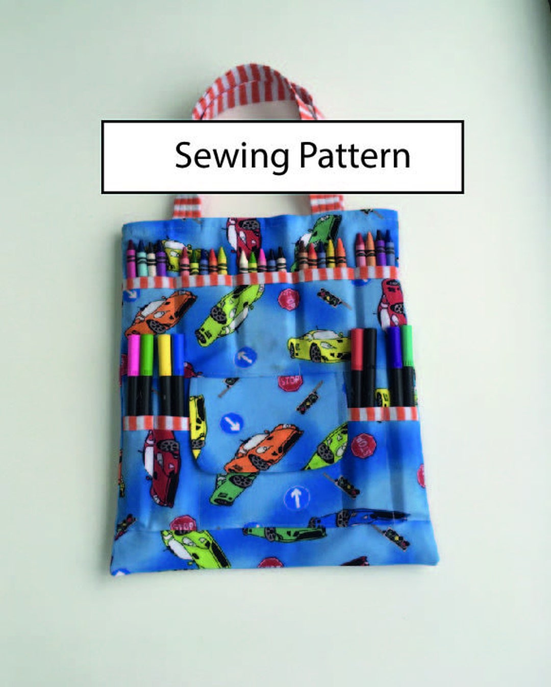 Art Tote Bag Crayon Bag PDF Sewing Pattern - Etsy