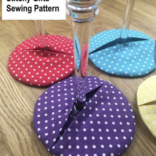 Wine Glass Coaster - Etsy