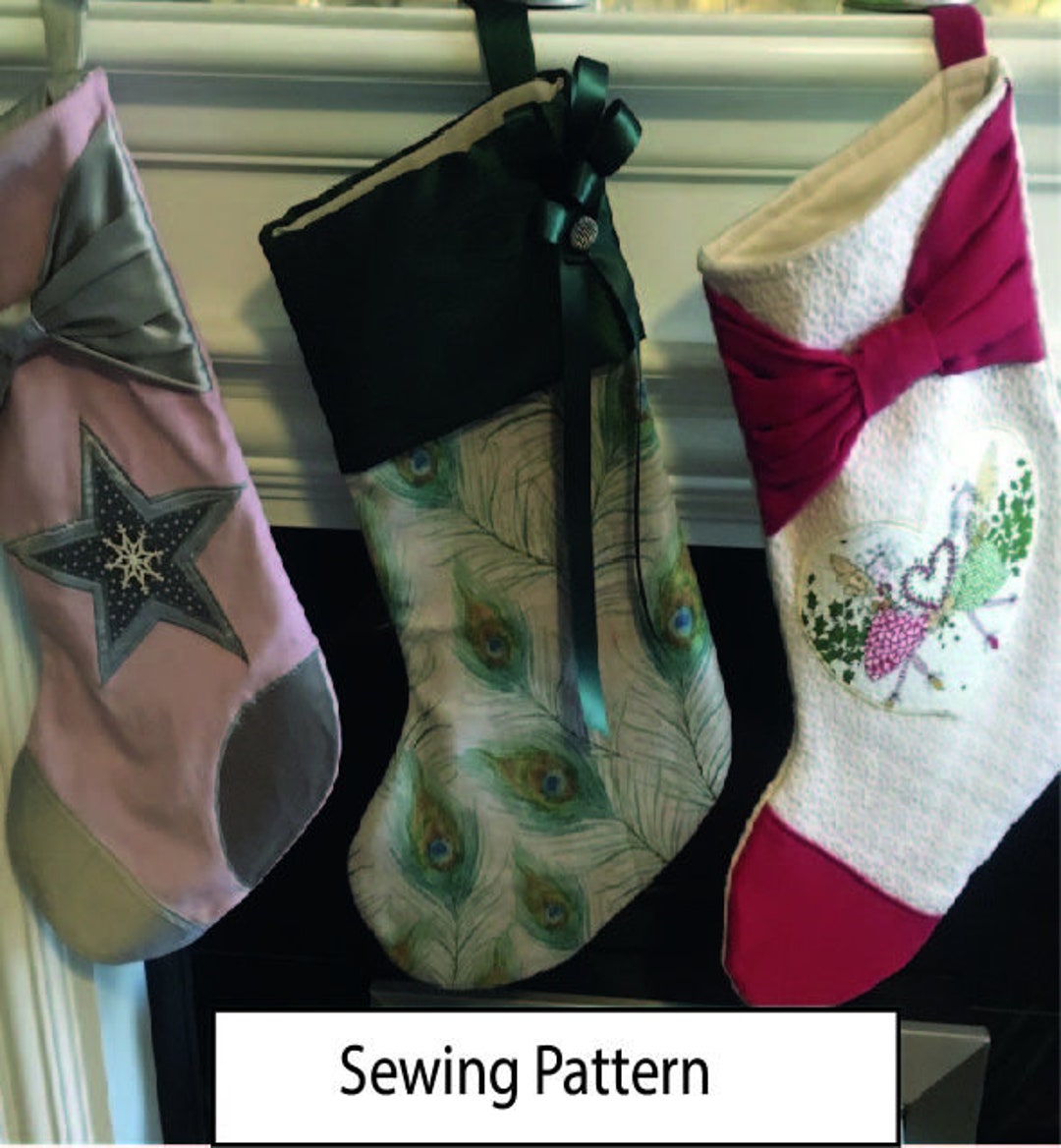 Christmas Stocking Easy Sewing Pattern - Etsy