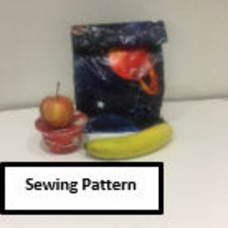 Lunch Bag Sewing Pattern PDF Download Easy Beginners - Etsy