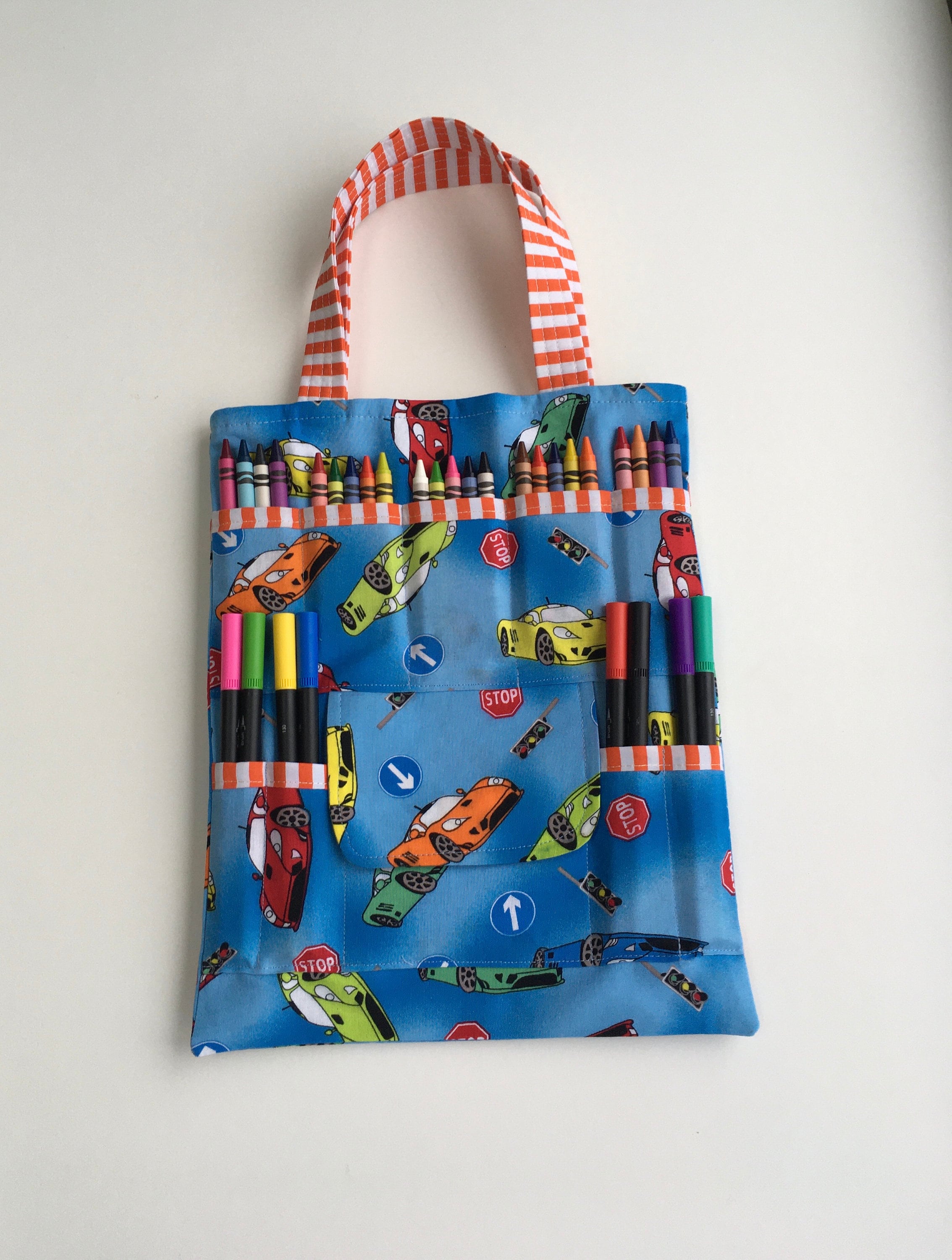 Art Tote Bag Crayon Bag PDF Sewing Pattern - Etsy