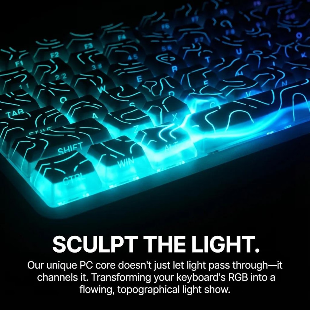 Side Glow PBT Keycaps Set for Mechanical Keyboard, Backlit Gaming ...