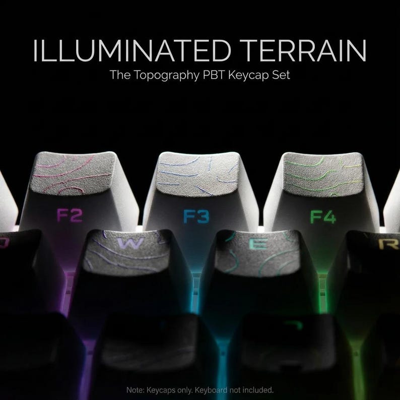 Side Glow PBT Keycaps Set for Mechanical Keyboard, Backlit Gaming ...