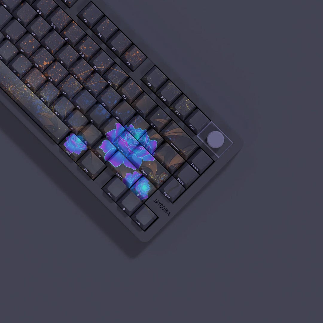 Side Print PBT Keycap Set Backlit 5 Side Dye Sub Cherry Profile Peony ...