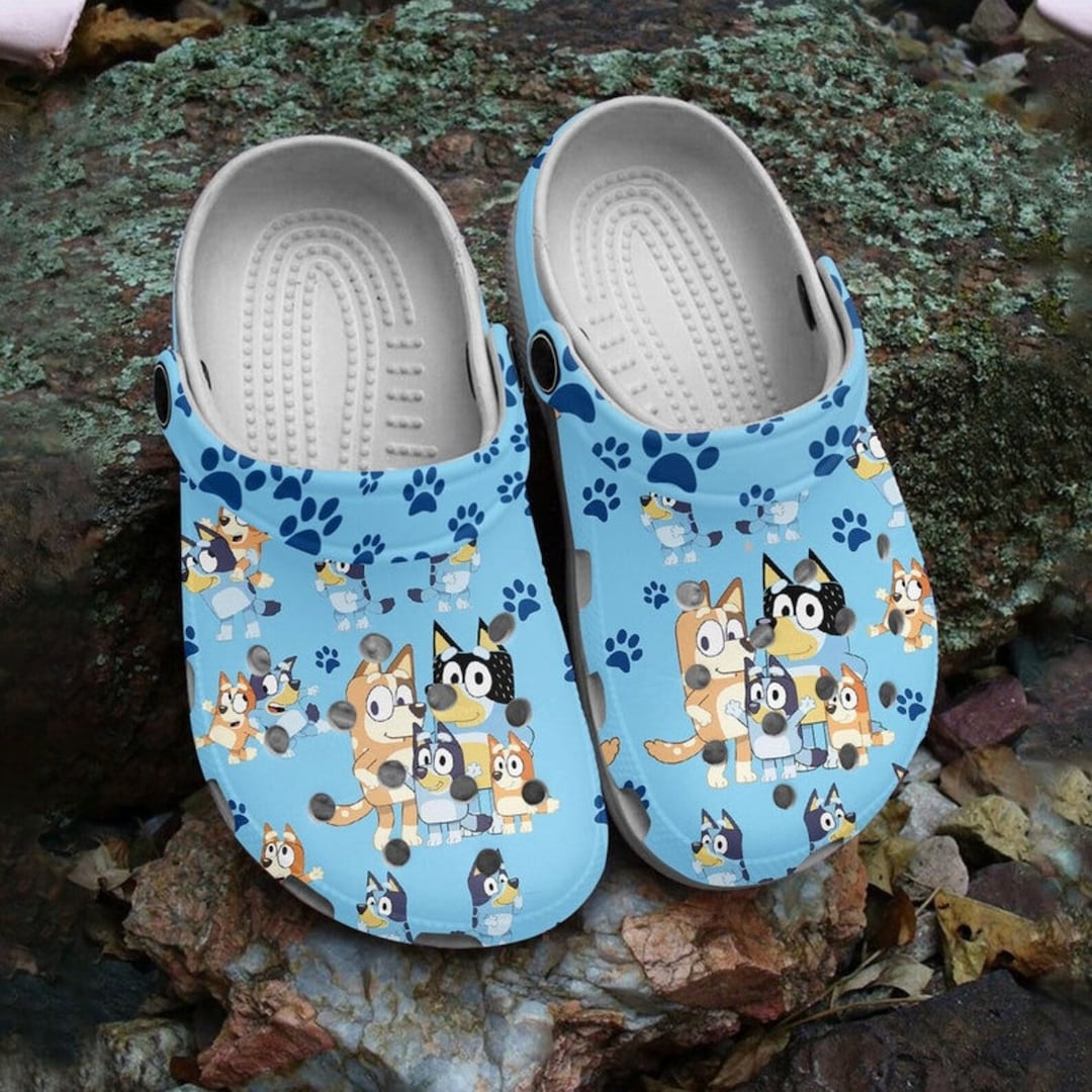 Personalized Bluey Family Birthday Clog Shoes, Clogs Shoes for Men ...
