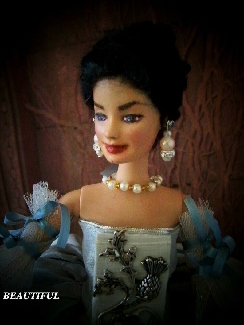SOLD Outlander Claire Repaint Barbie Doll History Scottish Wedding OOAK ...
