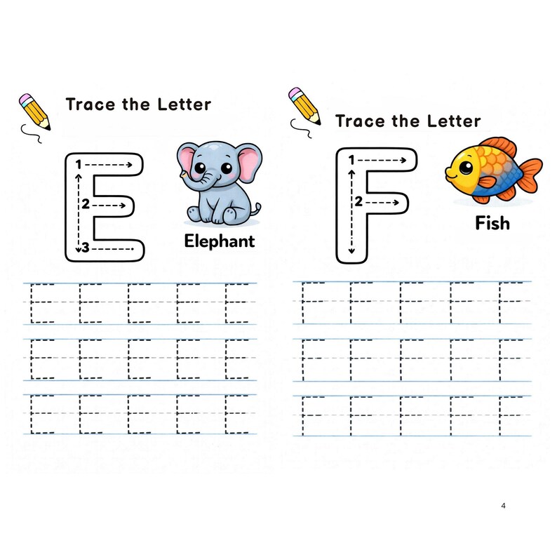 Alphabet Tracing Worksheets | Bold A-Z Letters for Toddlers (ages 2-5 ...