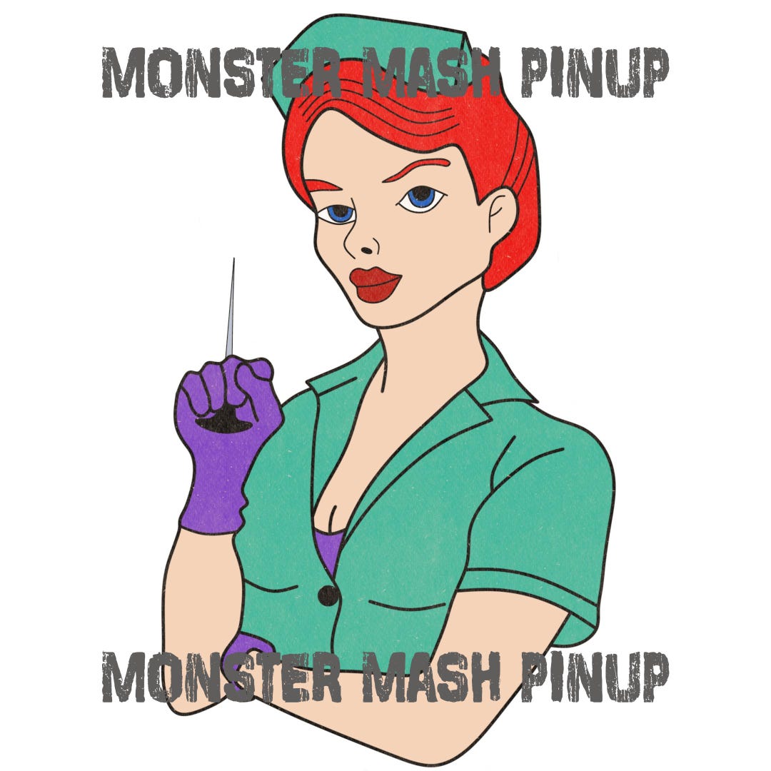 Nurse Ratched (pulp Comic Look) File - Etsy