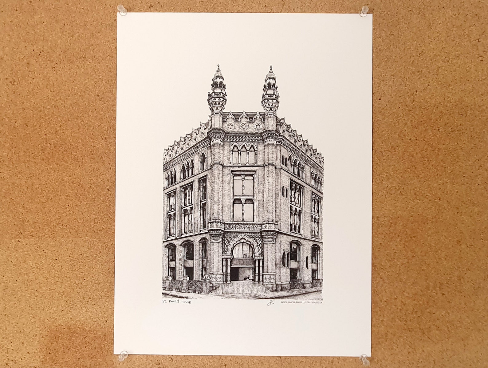 St Paul's House - Drawing - Leeds Illustration Art Poster - Etsy UK