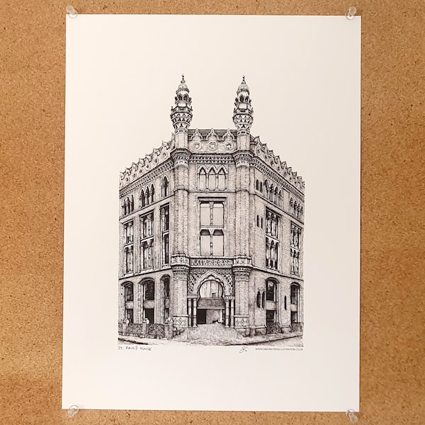 Irene Manton Building, Leeds University Drawing Leeds Illustration Art ...