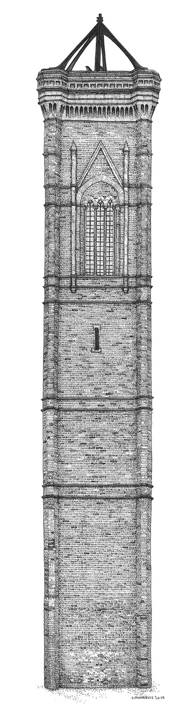 Tower Works III Drawing Leeds Illustration Art Poster - Etsy