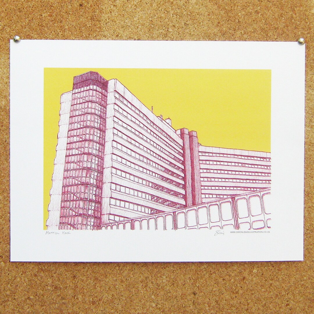 VENTA Merrion House Art Print Leeds Print - Etsy España