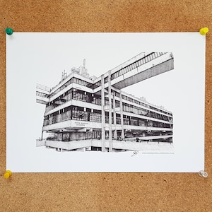 Irene Manton Building Leeds University Drawing Leeds - Etsy