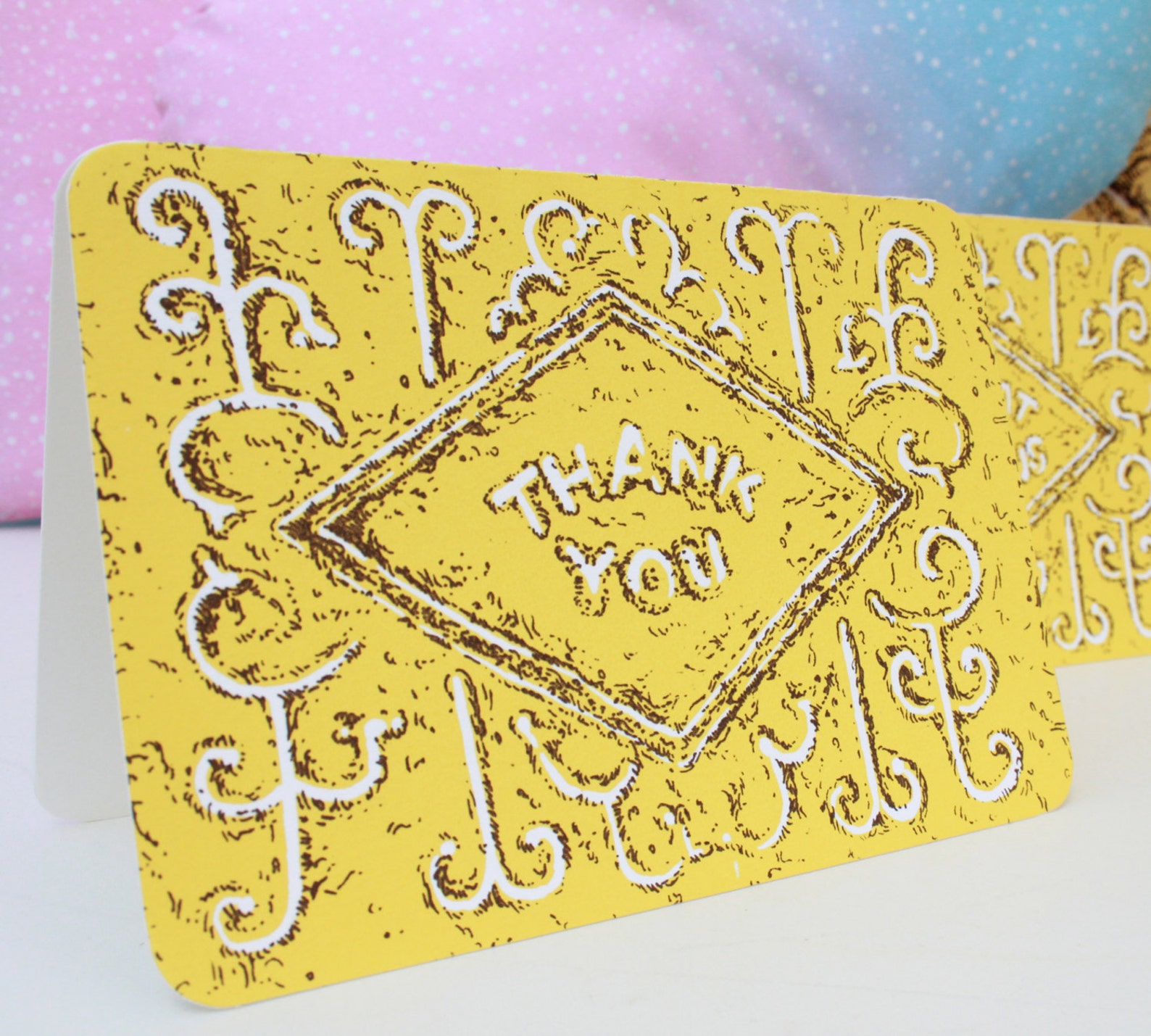 Thank You Custard Cream Biscuit Card - Etsy