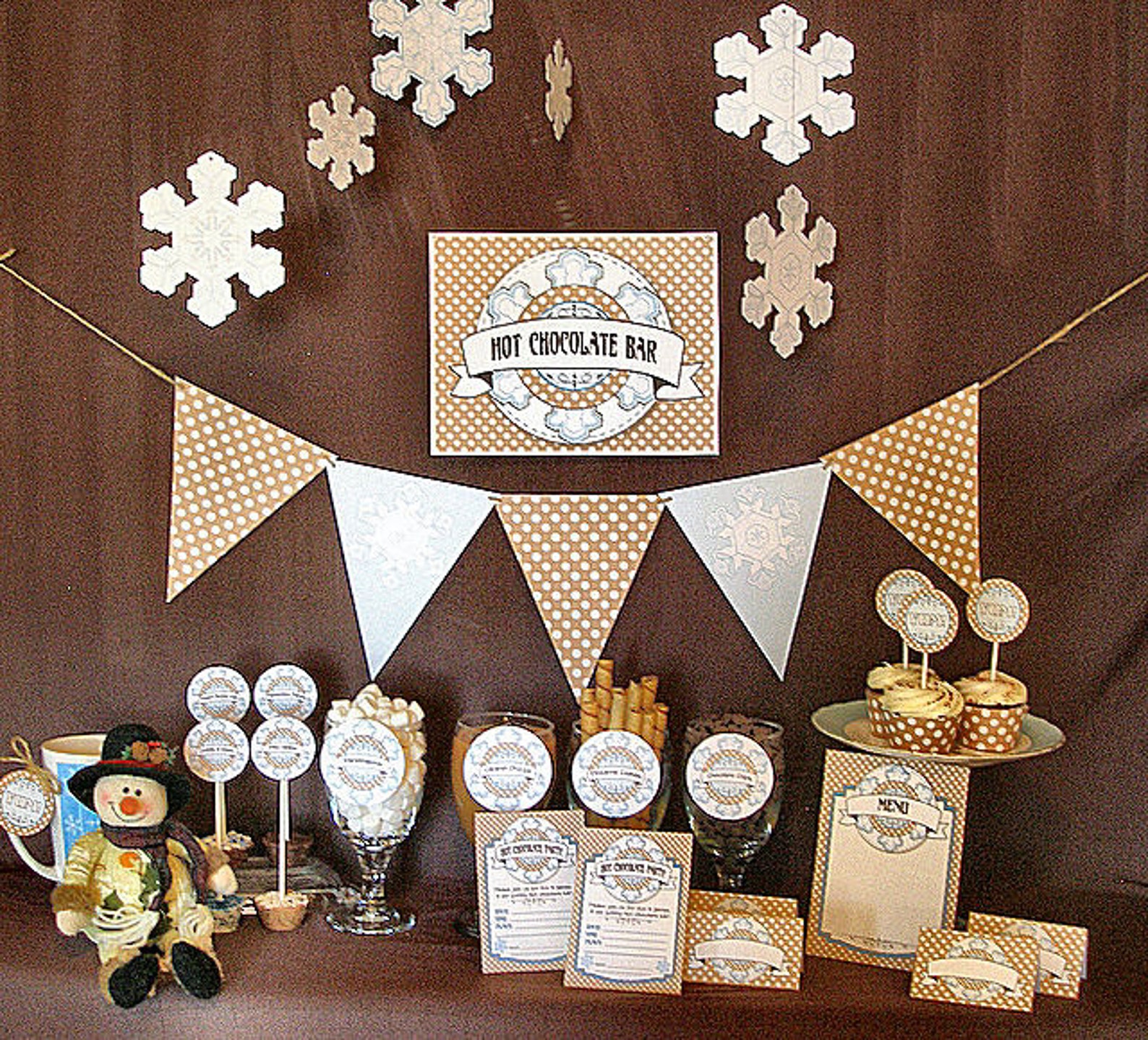 Hot Chocolate Bar Printable Party Pack Kit Instant Download - Etsy