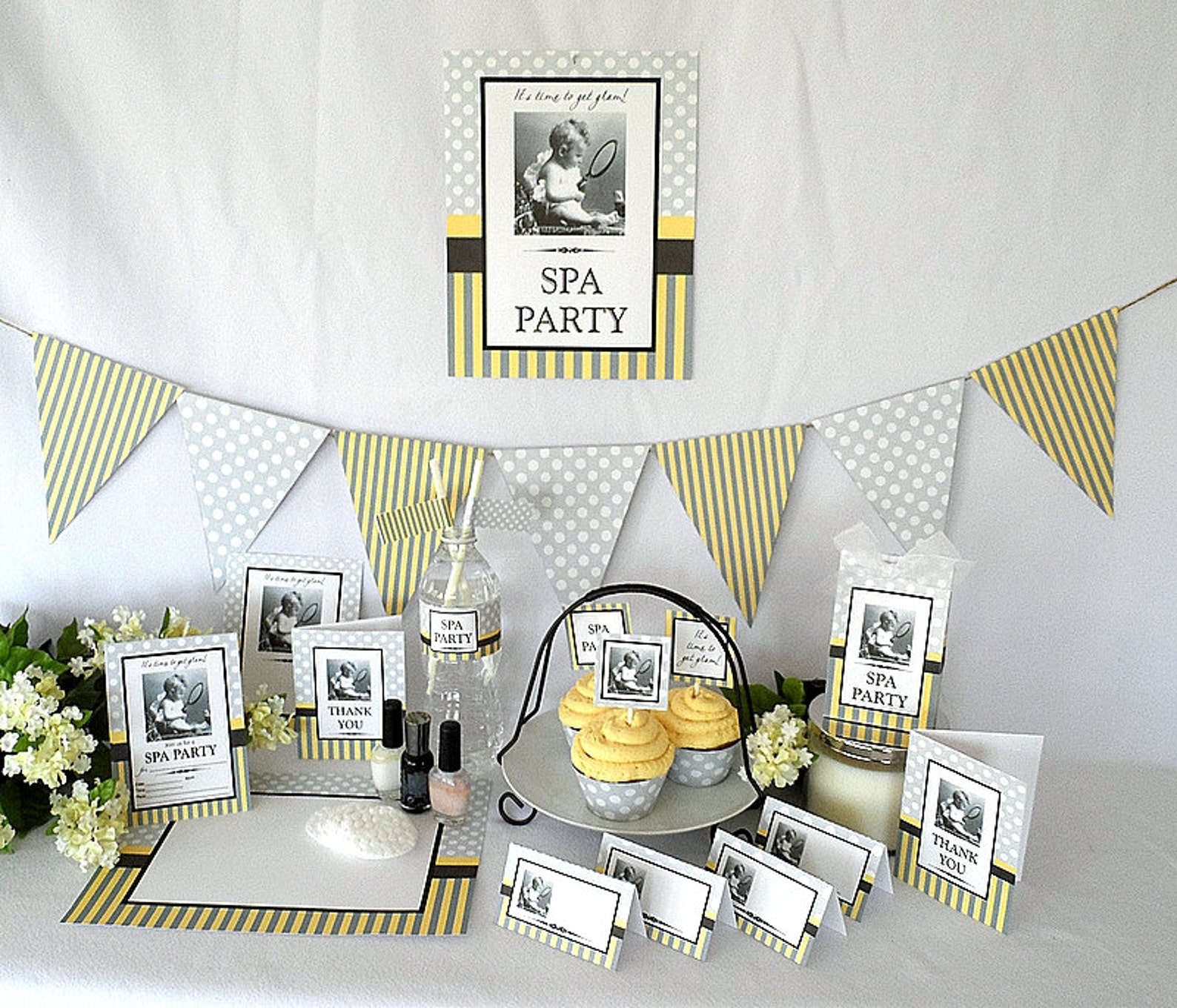 Pampering Spa Printable Party Pack Kit Instant Download - Etsy