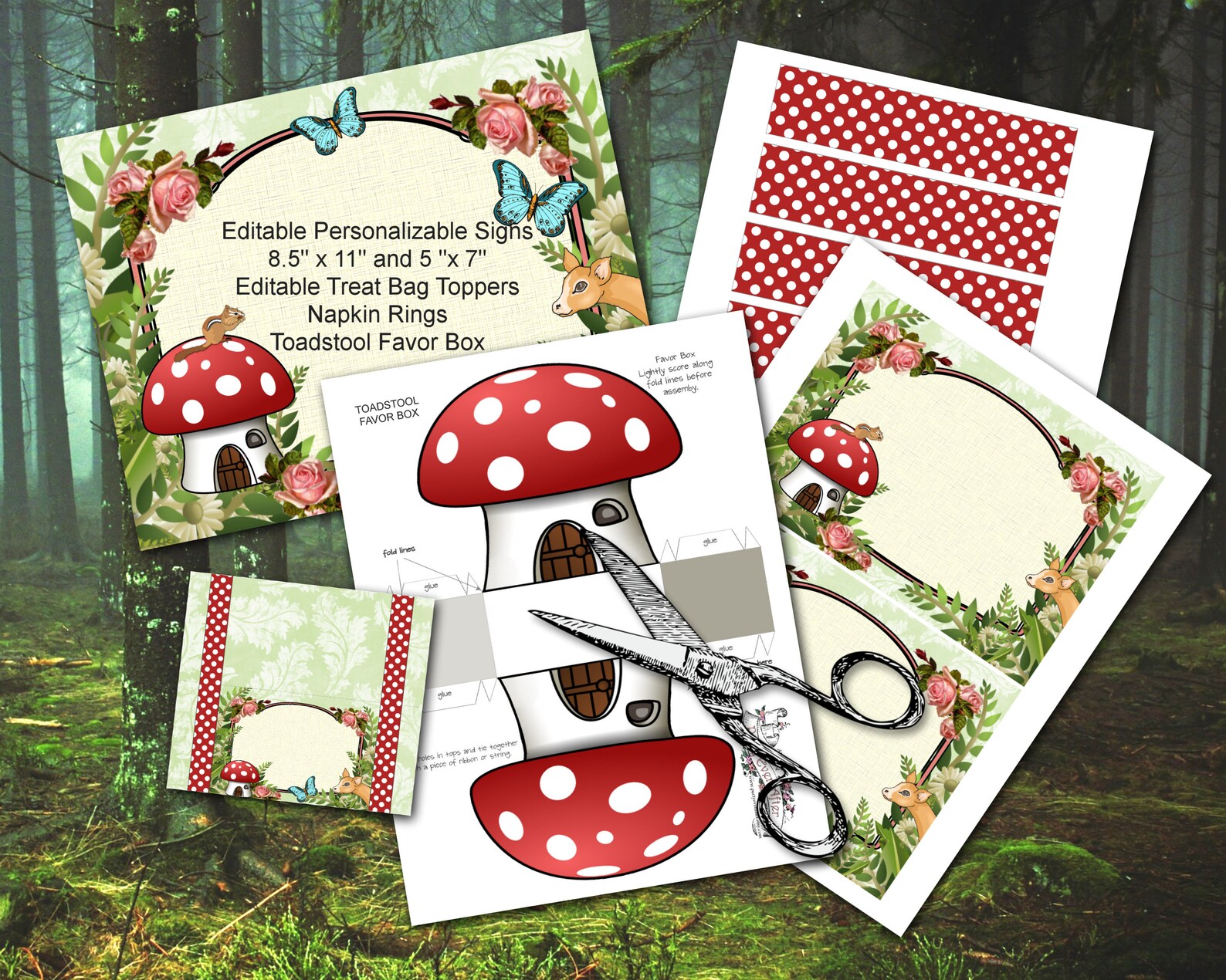 Woodland Birthday Enchanted Forest Party Camp Woodland - Etsy