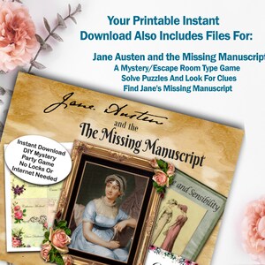 Jane Austen Party Bundle, Mystery/escape Game, Jane Austen Bridal ...