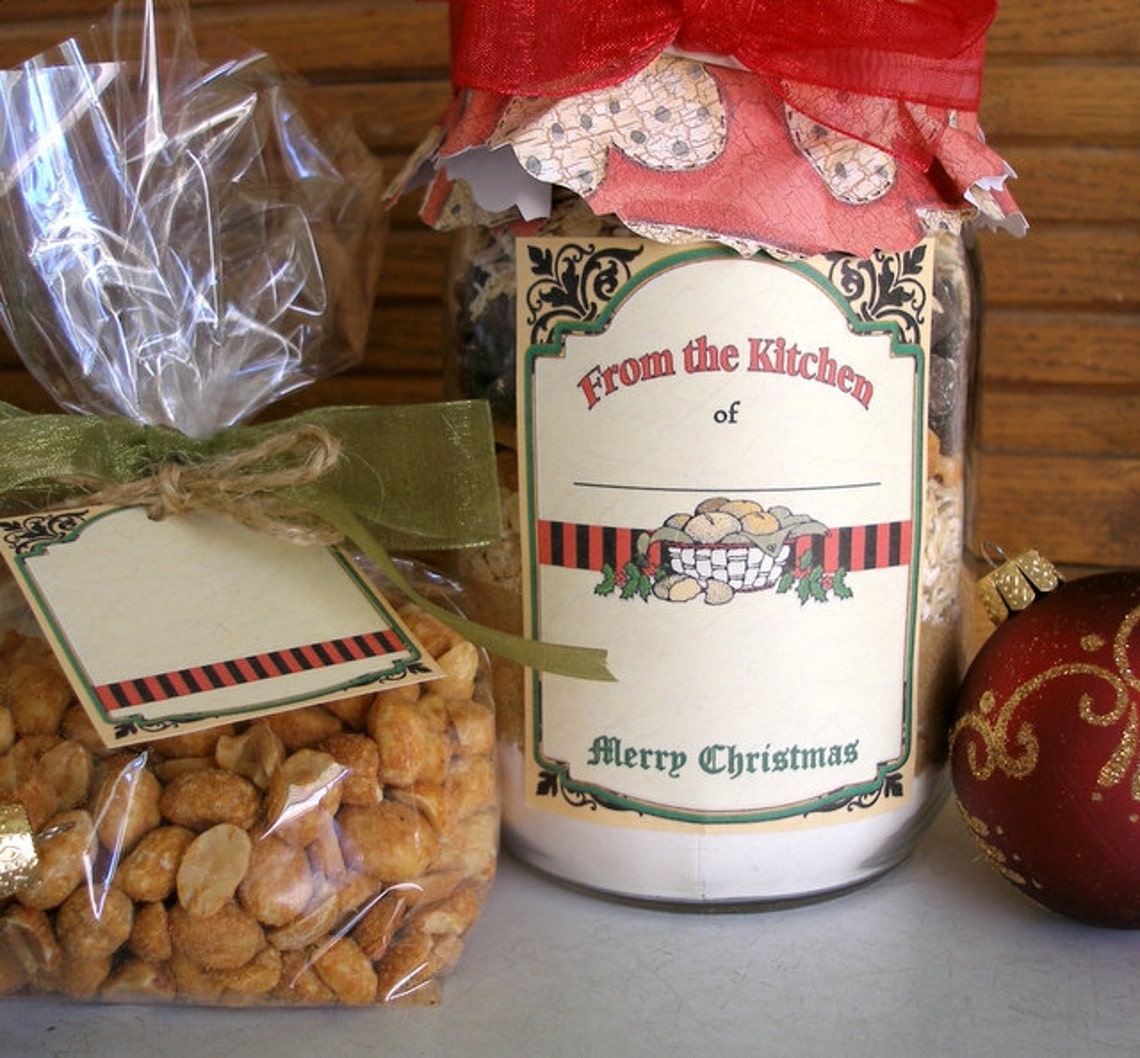 Christmas Food Label Printable Digital File Instant Download - Etsy