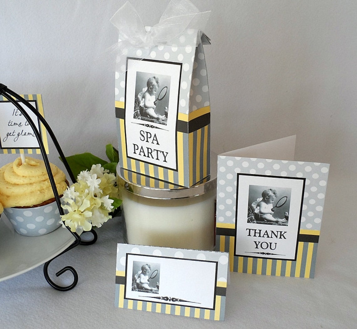 Pampering Spa Printable Party Pack Kit Instant Download - Etsy