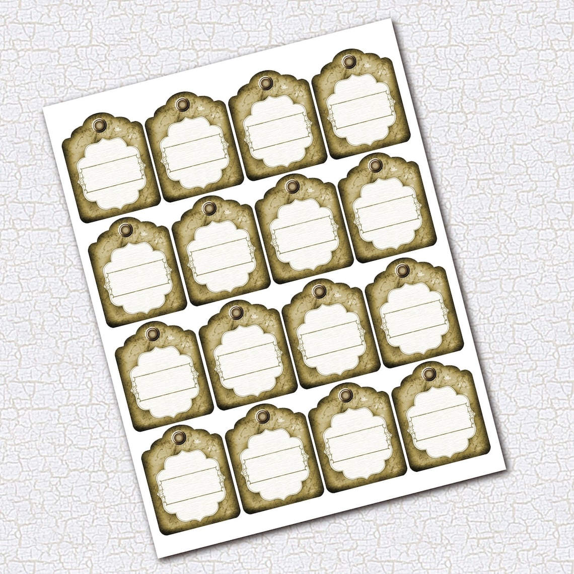 Vintage Blank Labels Tags Instant Download Printable Digital Collage ...