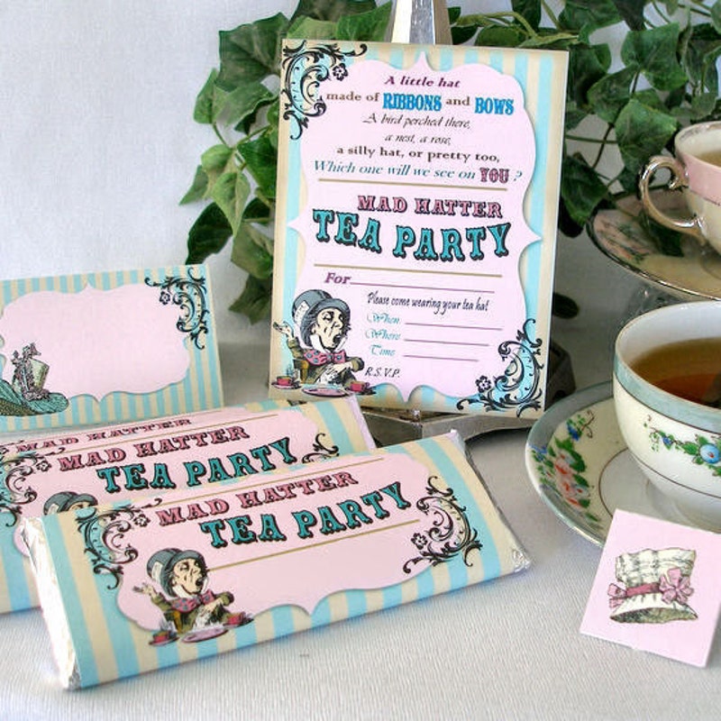 Mad Hatter Invite - Etsy