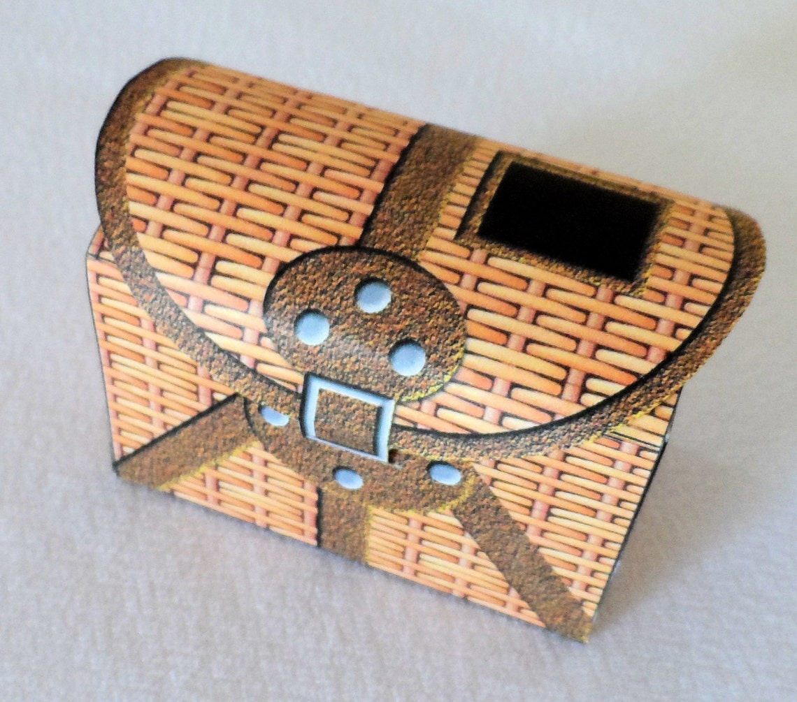 Fishing Creel Favor Box Printable File - Etsy