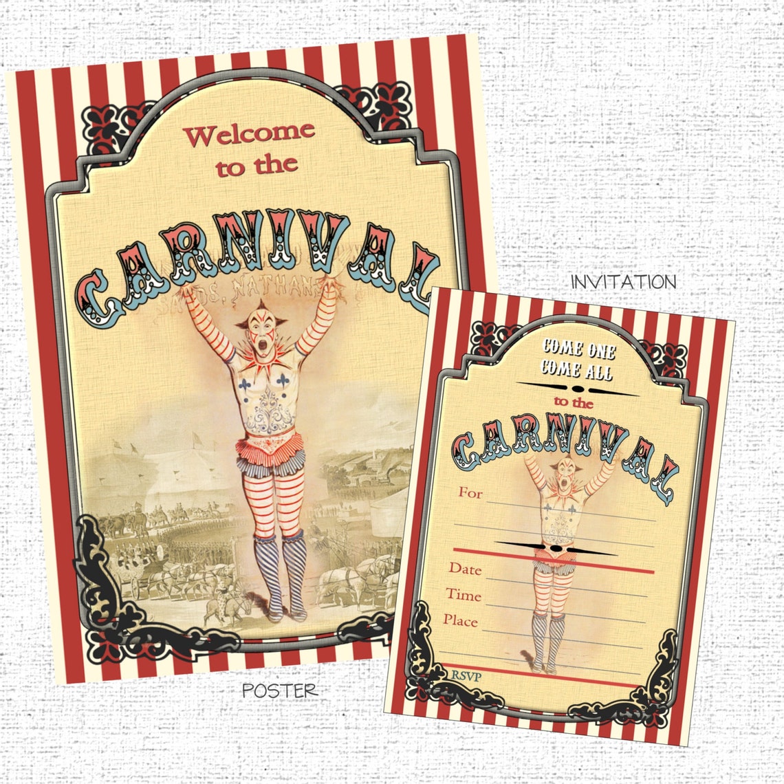 Carnival Printable Party Kit Pack Instant Download - Etsy