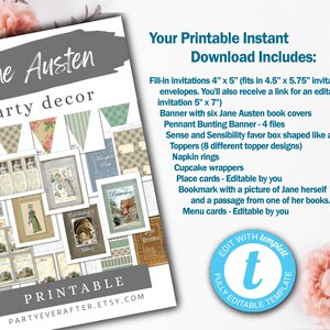 Jane Austen Party Bundle, Mystery/escape Game, Jane Austen Bridal ...