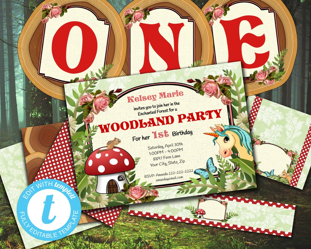 Woodland Birthday, Enchanted Forest Party, Camp Woodland, First ...