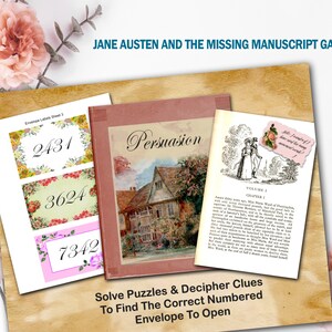 Jane Austen Party Bundle, Mystery/escape Game, Jane Austen Bridal ...