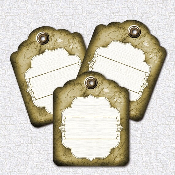 Vintage Blank Labels Tags Instant Download Printable Digital | Etsy