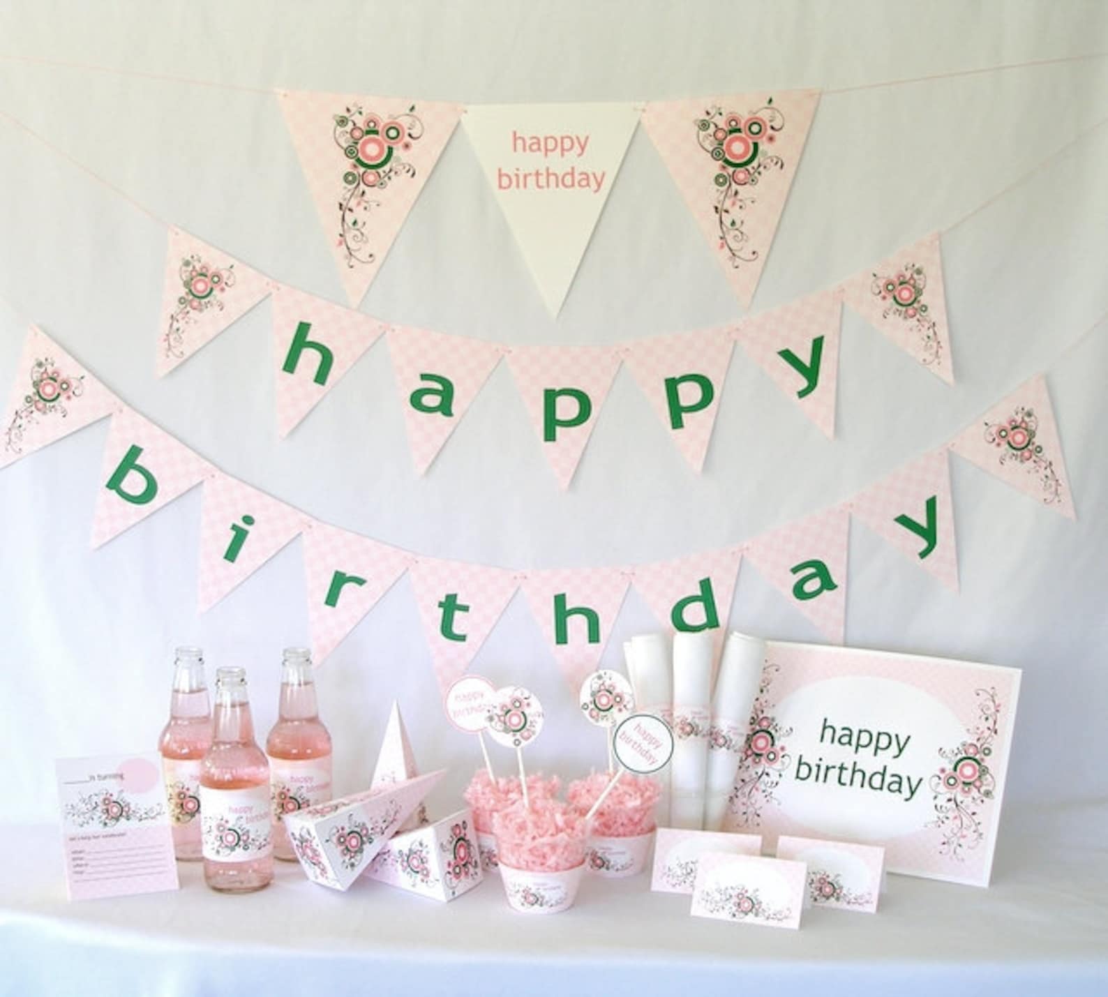 Birthday Girl Party Kit Instant Download Printable Digital Files - Etsy