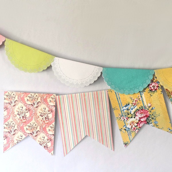 Shabby Chic Bunting - Etsy
