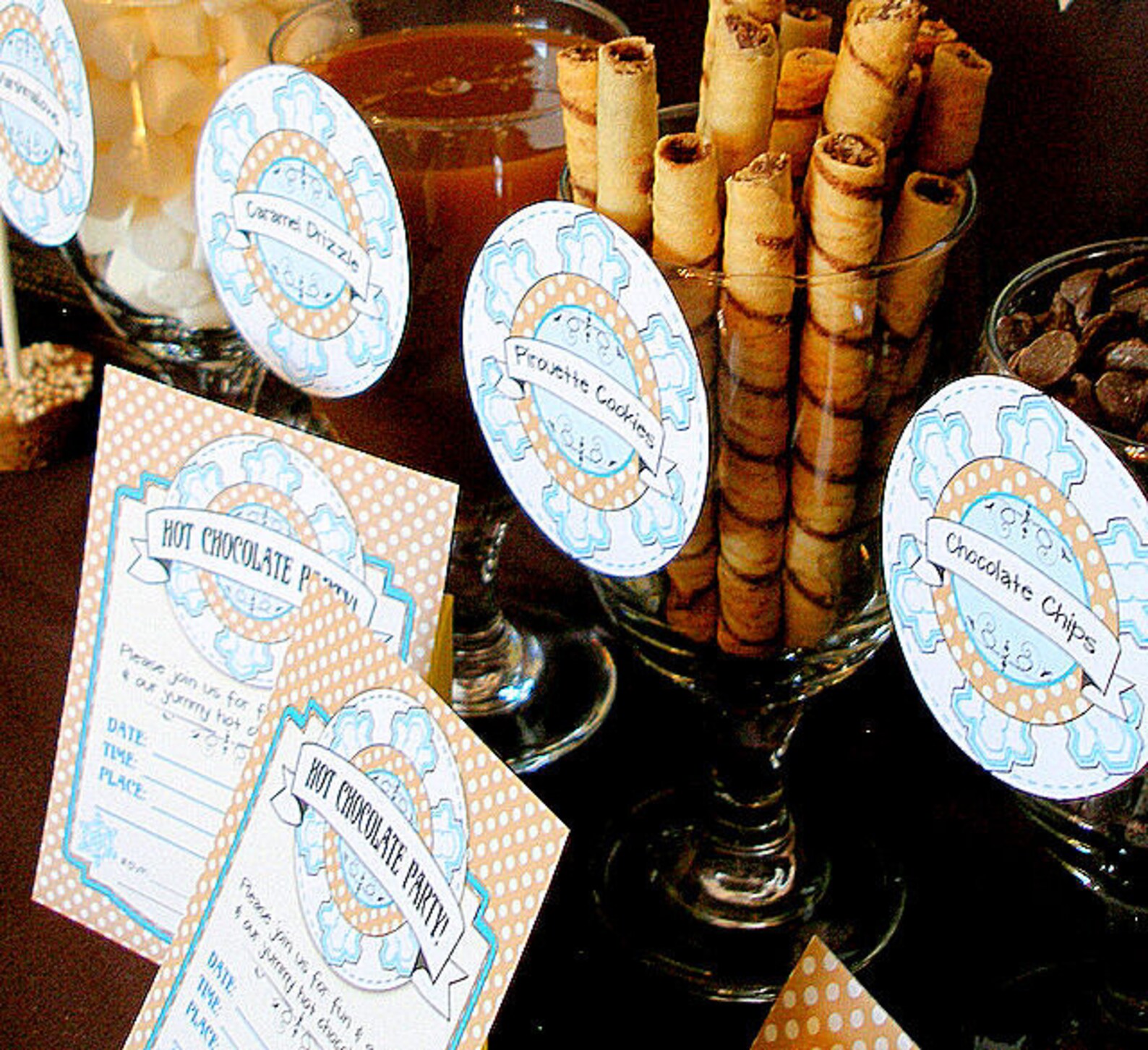 Hot Chocolate Bar Printable Party Pack Kit Instant Download - Etsy