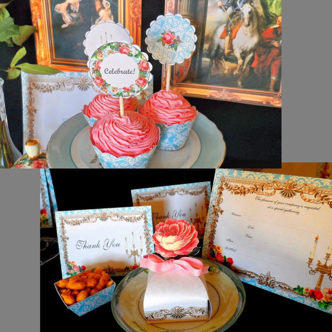 English Manor Printable Instant Download Party Pack Kit - Etsy