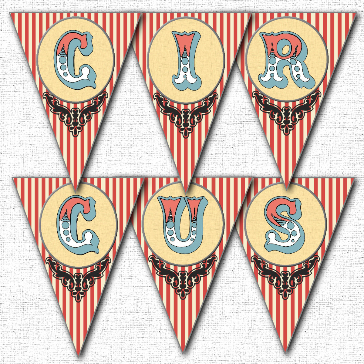 Buy Vintage Circus Banner Printable Instant Download Files Online in ...