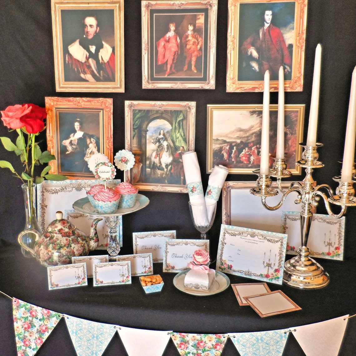 English Manor Printable Instant Download Party Pack Kit - Etsy