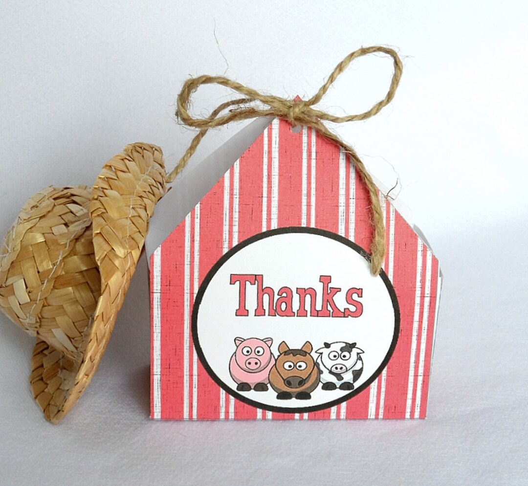 Farm Favor Box Printable Instant Download - Etsy